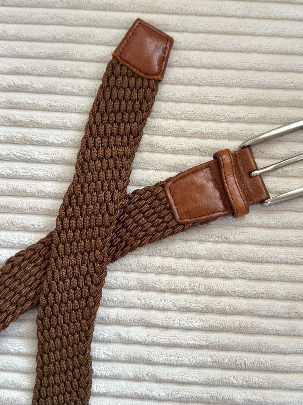 Peter Millar | Accessories | Peter Millar Brown Waxed Braided Belt ...